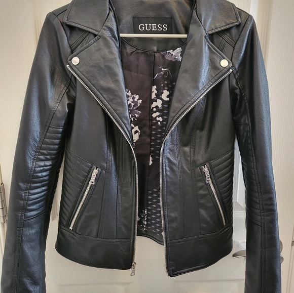 Guess | Jackets & Coats | Guess Faux Leather Jacket | Poshmark
